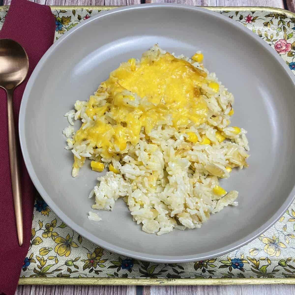 Sour Cream Rice - The Measured Scoop