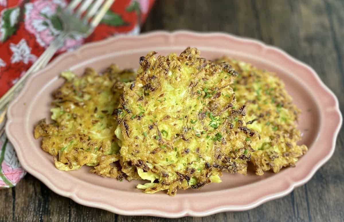 Easy Cabbage Fritters - The Measured Scoop
